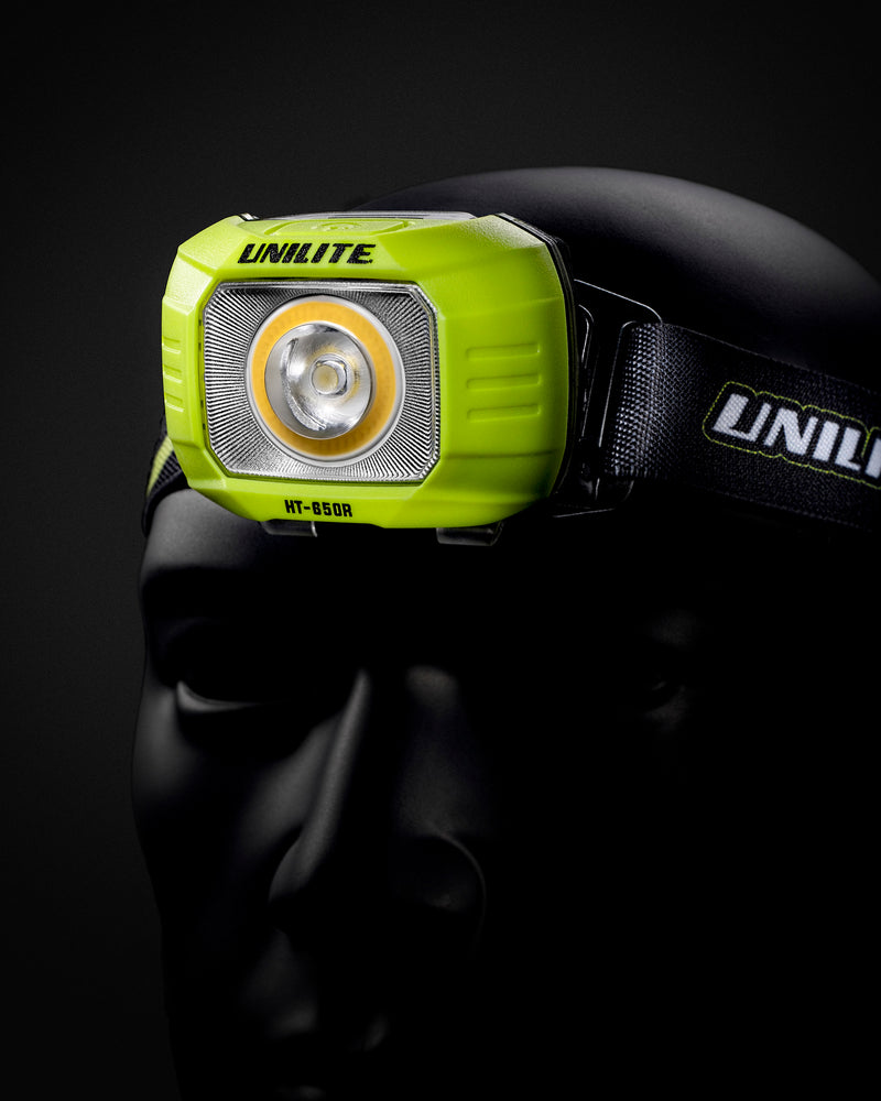 Unilite HT-650R Powerful Dual Beam Head Torch