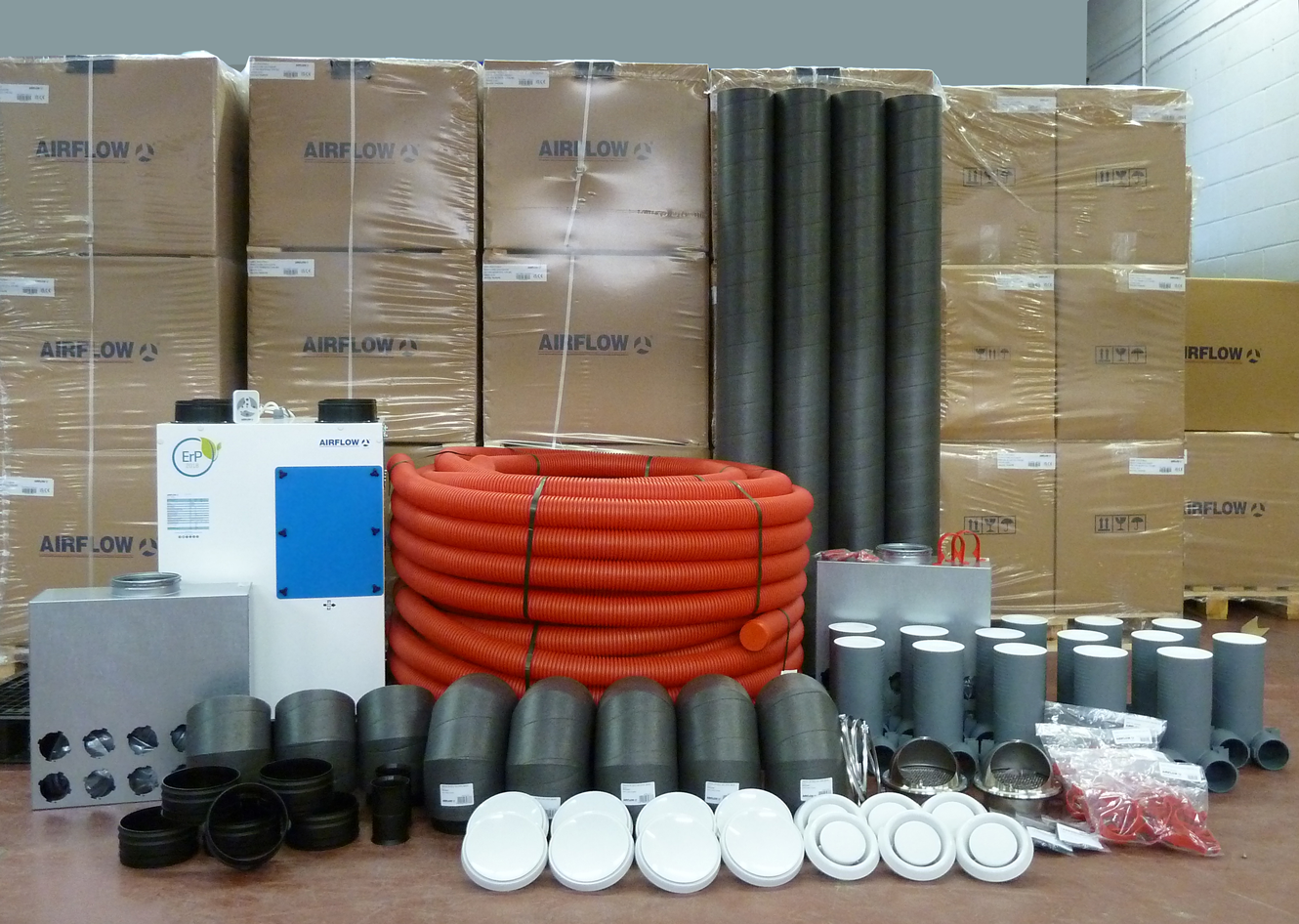 Airflow DV82 ENTRO-V Mechanical Ventilation Heat Recovery Unit with Ki